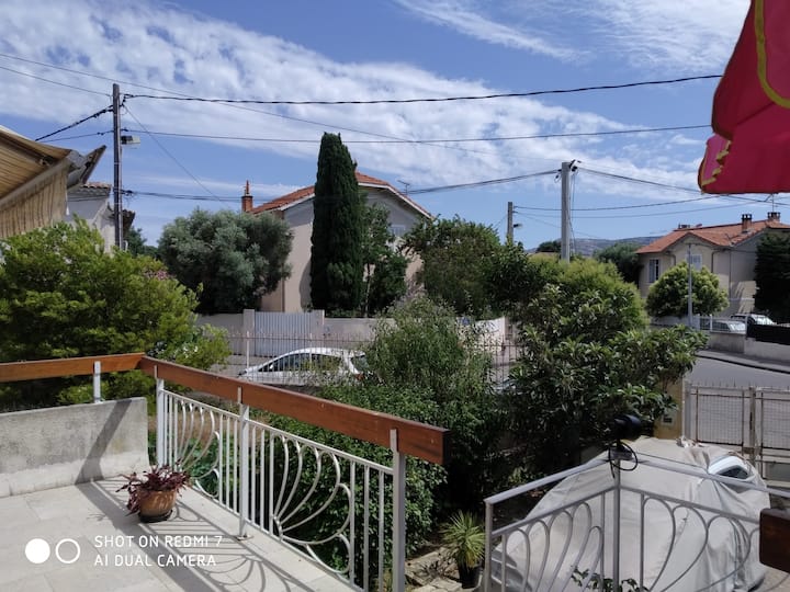 Maison 4 Pers.  Marseillaise Mer_piano_vélodrome - 마르세유