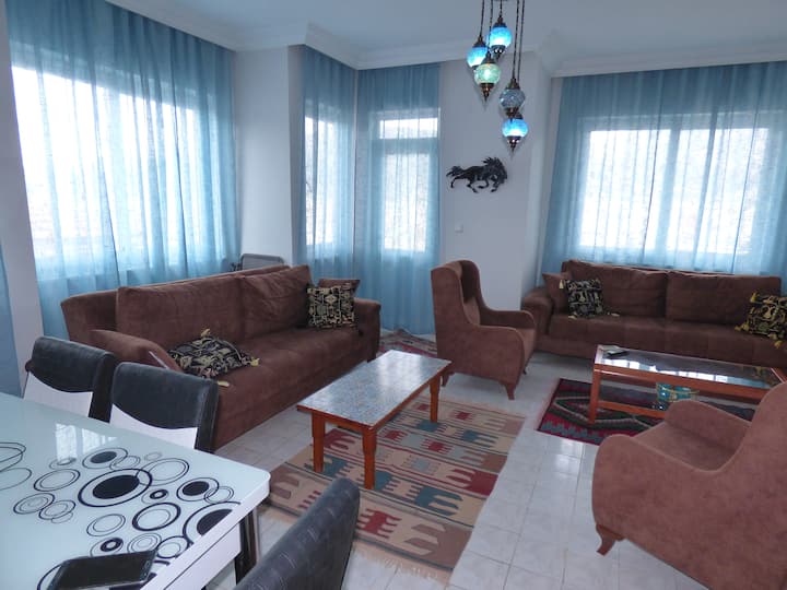 3+1 Close To Cleopatra Beach With Sea View - Alanya