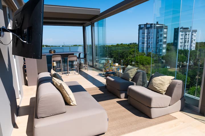[Vista Mare] Attico Di Lusso - Lignano Pineta