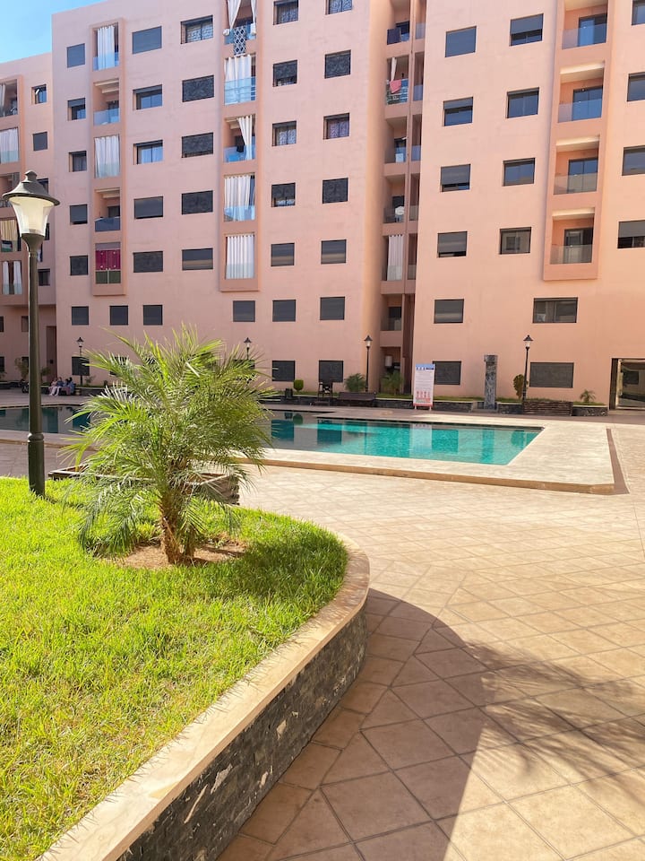 Superbe Appart Calme Avec Piscine - Morocco