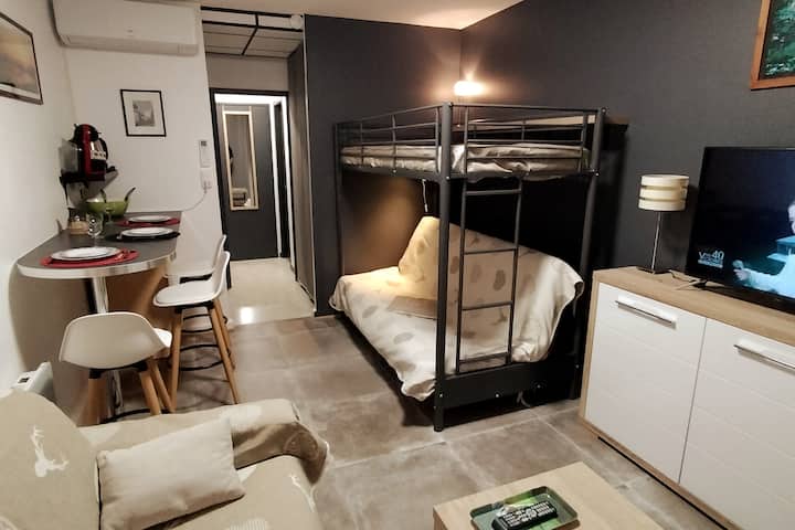 Studio 5 Personnes Maximum Avec Balcon Et Parking - Azur Plage - Plage privée