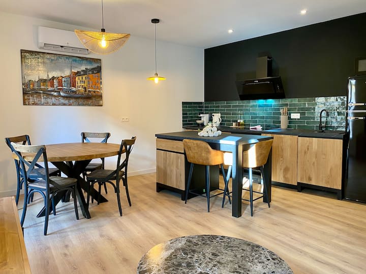 "Mabel" - T3 Climatisé, Wifi, Quartier Haut - Sète