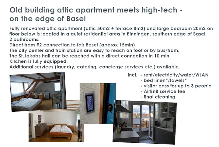 Central Rooftop Appartment - 巴塞爾