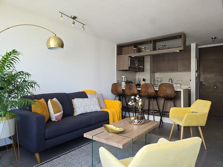 Acogedor Dpto. | Parque Arauco | A/c | Las Condes - Las Condes