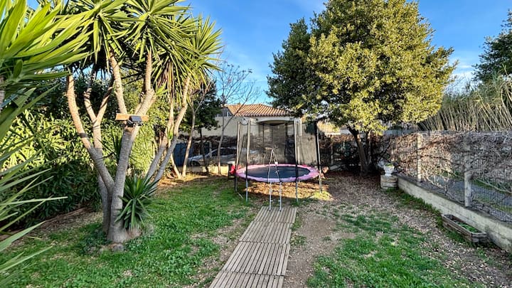Villa 2 Chambres, Jardin, Parking, Proche Cv, Wifi - Frontignan