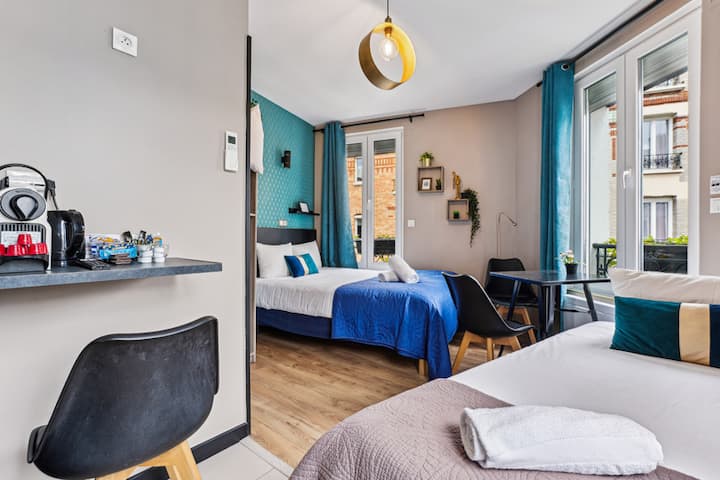Résidence Aurmat Apart Hotel - Chambre Triple - Boulogne-Billancourt