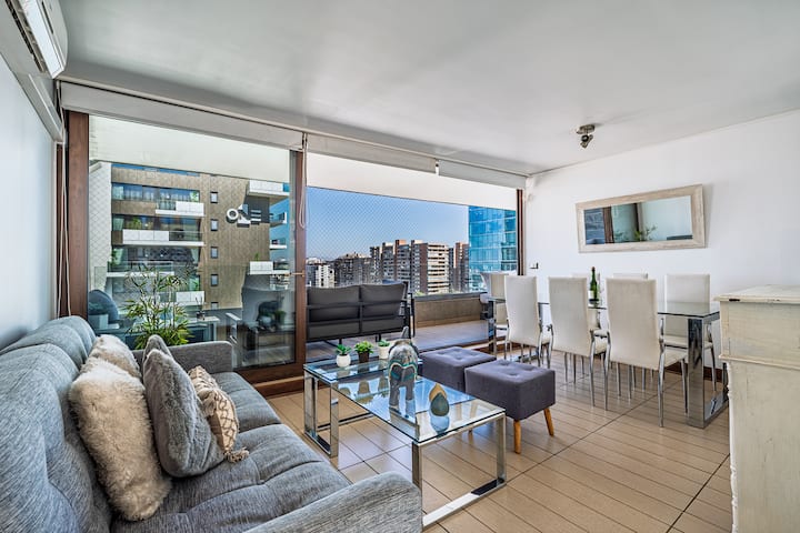 Las Condes Con Terraza, Piscina, Ac Y Parrilla - Las Condes