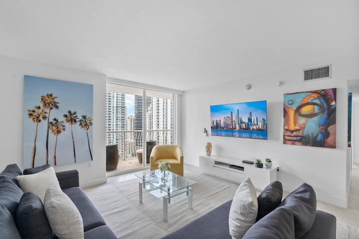 Stunning 3bedroom 34th Floor Brickell-free Parking - Miami