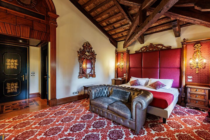 La Rossa! Suite "Casanova" - Hotel Villa Palma - Asolo
