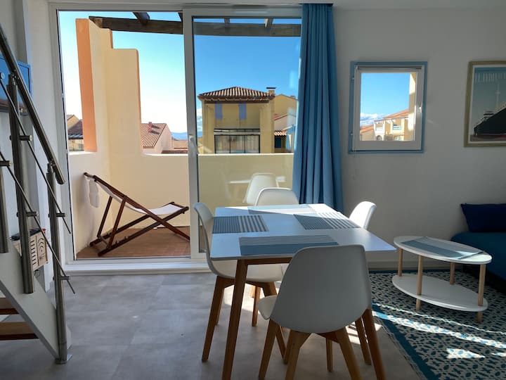 Joli Duplex, Accès Direct Plage, 5 Couchages - Leucate
