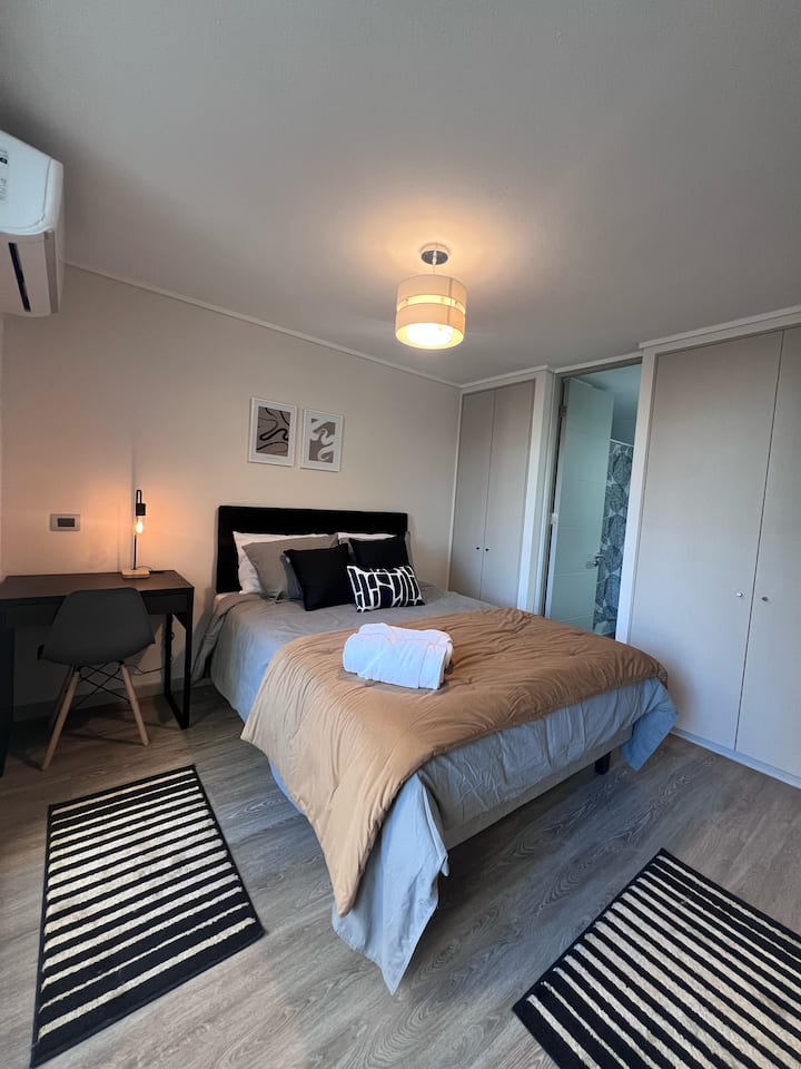 Depto Nuevo Con A/c Y Buen Diseño - Santiago, Chile