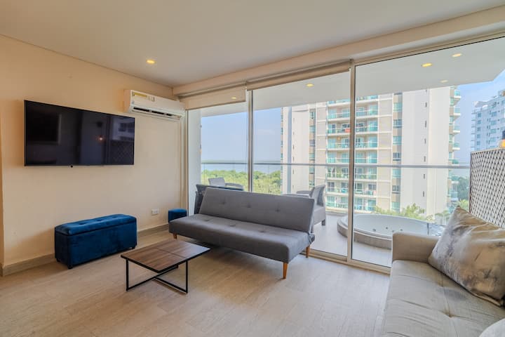Apartamento Con Jacuzzi Cerca A La Playa - Cartagena das Índias