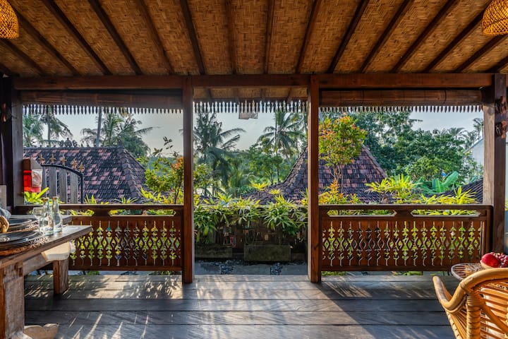 Romantic Ricefield View • Wooden Authentic Bali - Bali