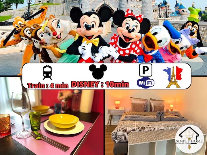 Rosy Disney 10min – Gare 4min / Paris + Parking - Bussy-Saint-Georges