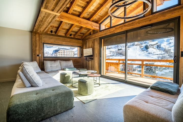 Chalet Prestige  "Première Loge" Vue Montagne - Les Deux Alpes