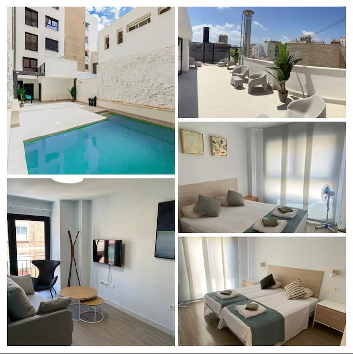 Loft Familiar Con Piscina - Alicante