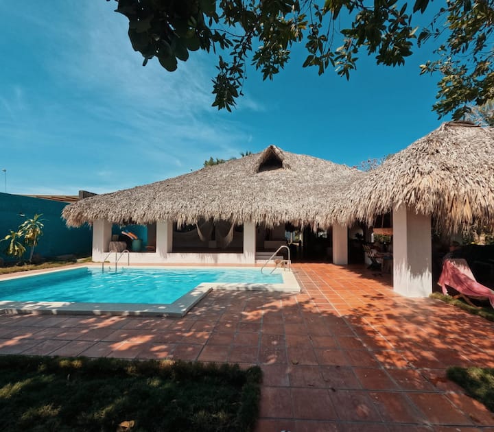 Beachfront House, Direct Access – Playa El Flor - El Salvador