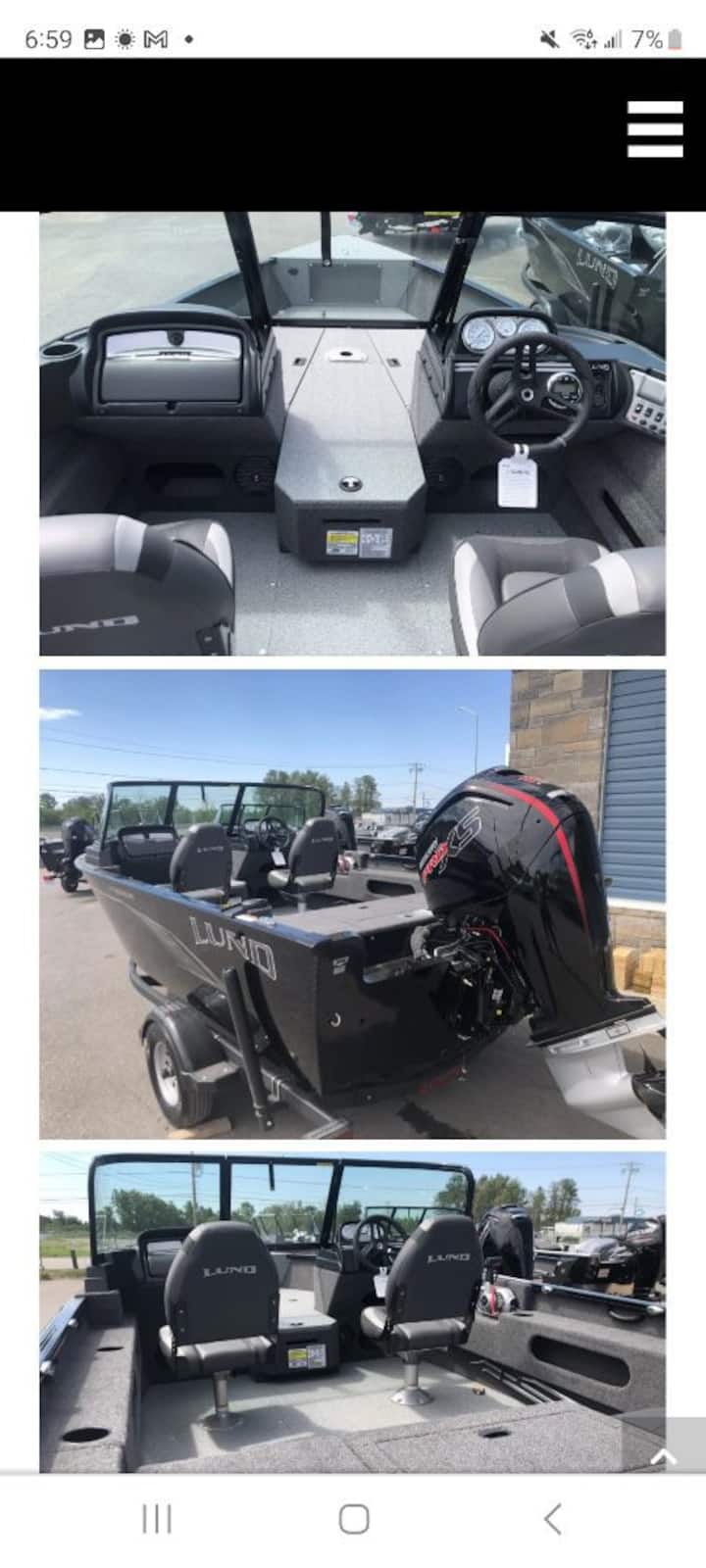 Lund Fishing Boat For Rent - Huntsville