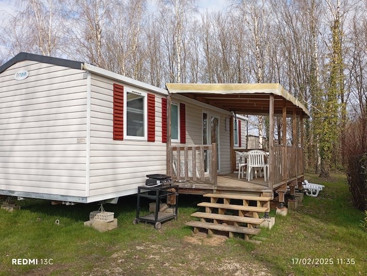 Mobil Home 3 Chambres 8 Pers Camping 4* Mh36 - Loir-et-Cher