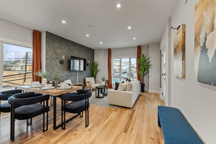 Luxe Apt 20%off~3 Car Garage, 3bath~close To Nyc - Montclair, NJ