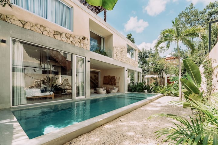 Casa Zara Tulum Jungle Villa Sleeps 8 Beach Club - Tulum