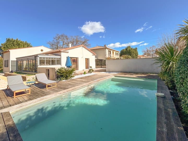 Villa Figuier: Piscine, Clim - Montpellier