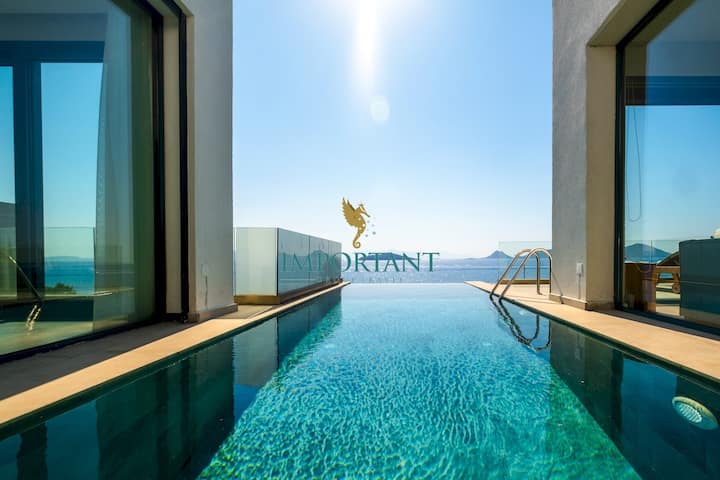 4 Bedroomed Villa Pool In Bodrum Turgutreis Bd4139 - Akyarlar