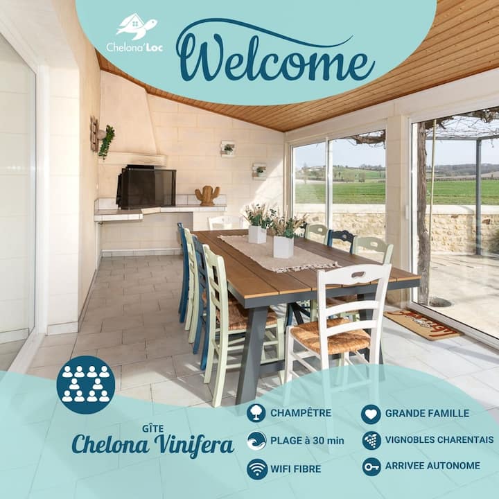 ⁂ Gîte Chelona Vinifera Par Chelona'loc ⁂ - Mirambeau