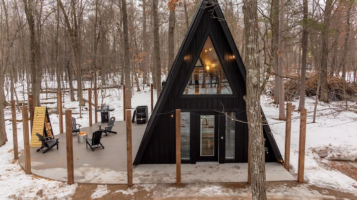 Tiny Home-a Frame-cold Plunge-fire Pit-seclusion - Nisswa, MN