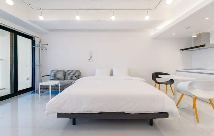 오션뷰 A201 포항영일대, 스페이스워크, 라메르웨딩, 야경이 예쁜 카페, 주방 구비 - 흥해읍