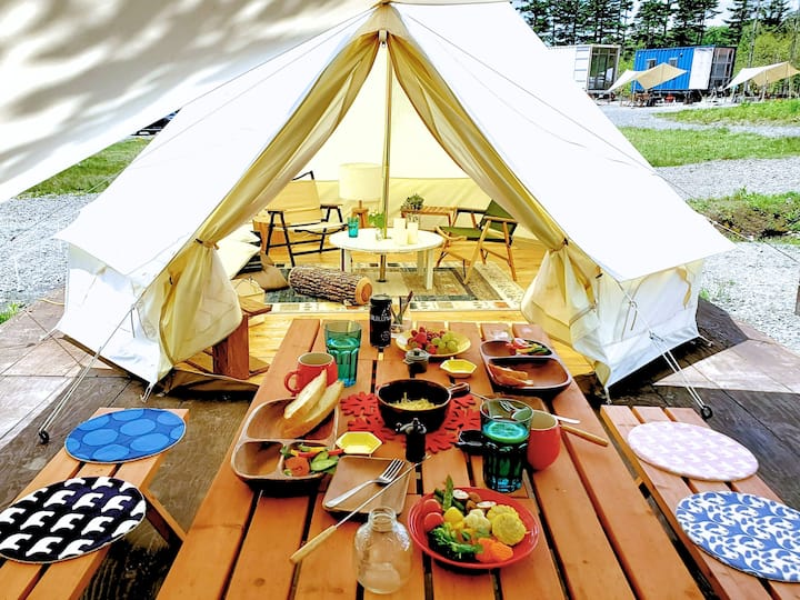 Cozy Bell Tent Stay - Retreat In Hokkaido’s Nature - Date