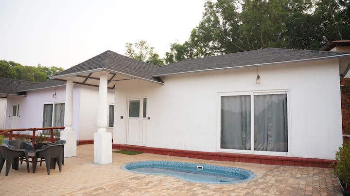 Cottage 307 With Private Pool And Mountain View - Gokarna