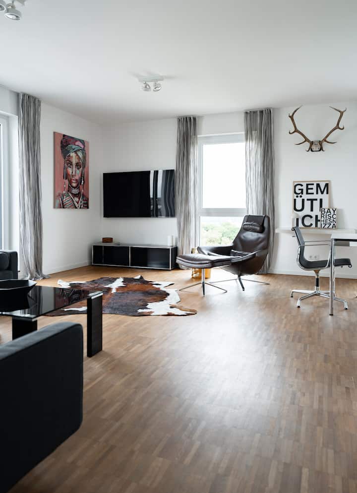 Prime Park Penthouse + Terrasse - Aschaffenburg