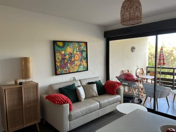 Golf Et Mer: T2 Cosy à Saint Cyprien - Canet-en-Roussillon