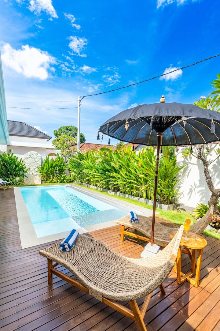Peaceful Tropical Villa- Private Pool-south Canggu - Bali