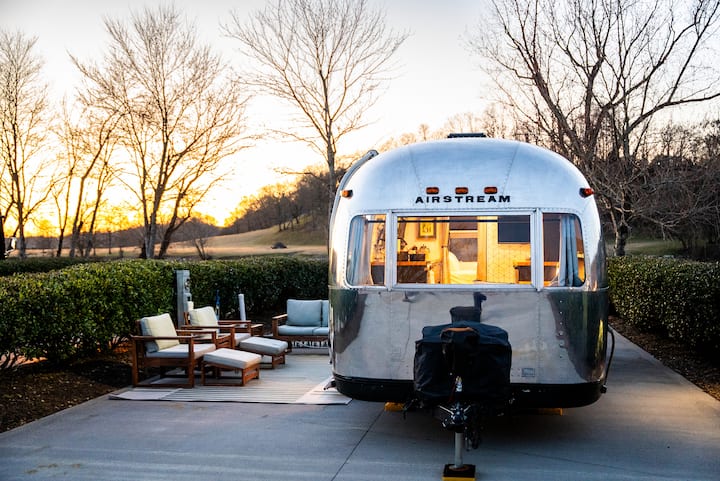 Iconic Riverfront Airstream Beautifully Restored! - Sevierville, TN
