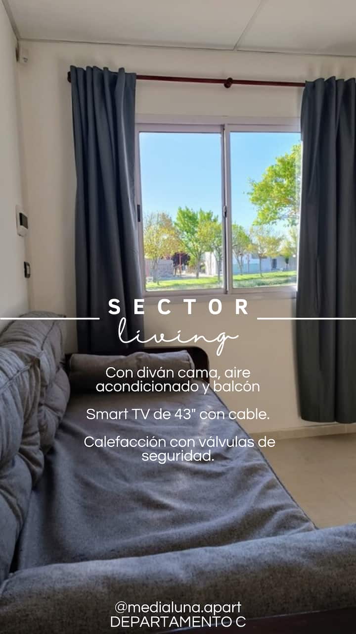 Depto C Media Luna Apart -Tarifa Base P/2 Personas - Provincia de La Pampa