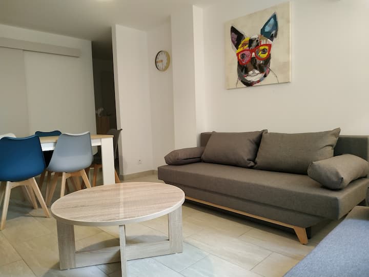 Superbe T2 à 50 M De La Mer - Parking + Clim - Canet-en-Roussillon