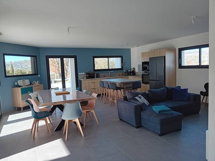 Villa Neuve Climatisée Avec Piscine - Balazuc