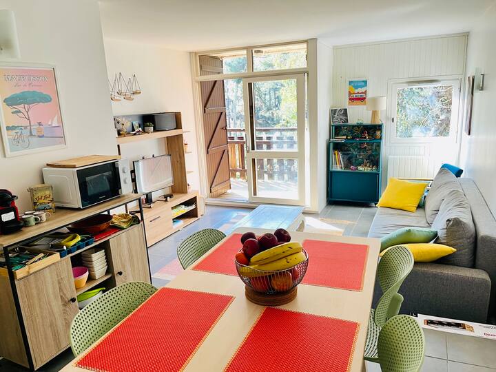 Apt Avec Terrasse, Sous Les Pins, Au Bord Du Lac - Carcans