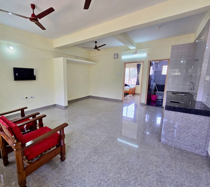 Spacious 1bhk Ac Apartment In Udupi 2 - ウドゥピ