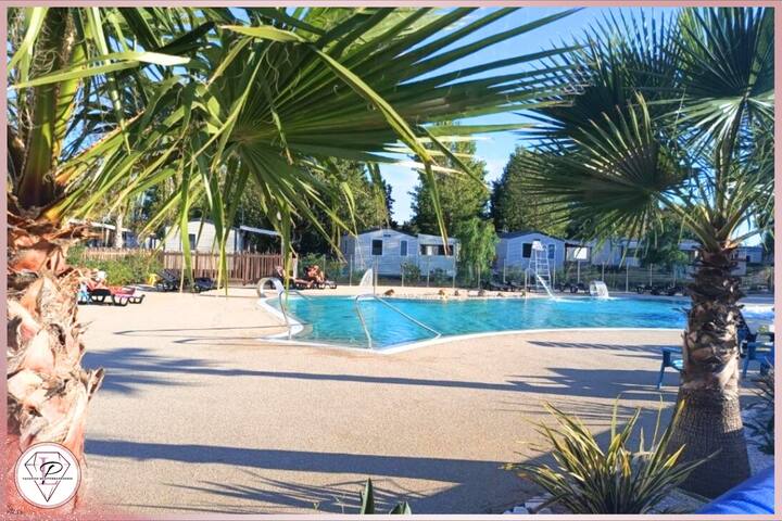 Beau Mobil-home 4/6pers  Aux Sables Du Midi - Portiragnes