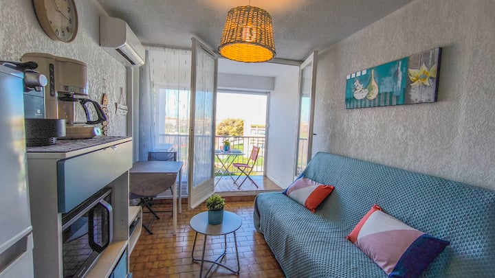 Studio Cabine Cosy Bord De Mer - Sète