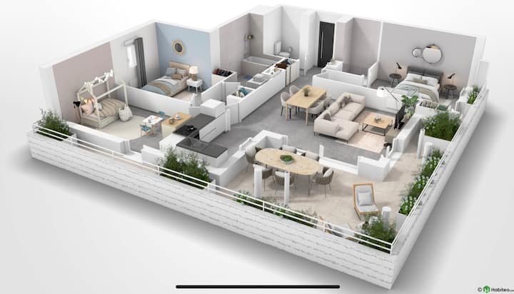 Appartement Cosy Avec Terrasse - Montpellier