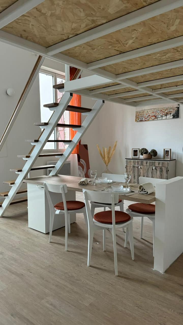 Duplex Lumineux Centre-ville - Miribel