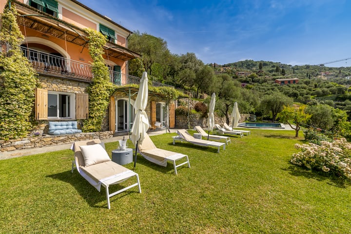 Portofino Riviera Luxury Villa-pool,garden,parking - Sestri Levante