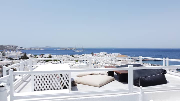 Cloe Seaview Suite With Rooftop Terrace - Mykonos Region