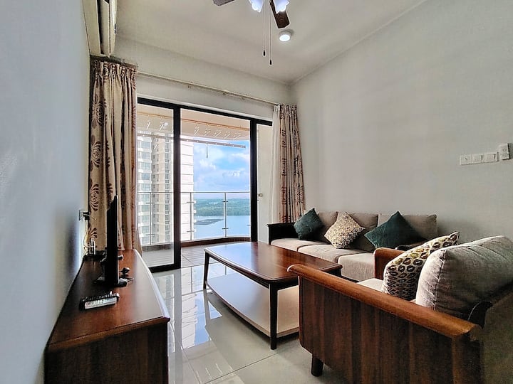 2b Seaview Comfy/4k Netflix/premium Bedding - Johor Bahru