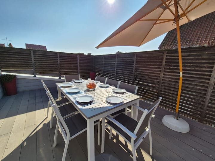 Maison Albion : Grande Terrasse, Cœur De Ville - ル・テュケ=パリ=プラージュ