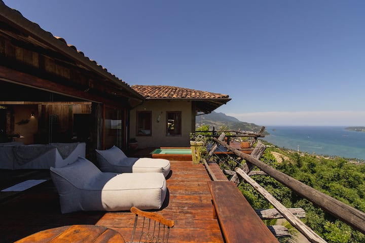 Casa Completíssima Com Jacuzzi E Vista Espetacular - Ilhabela